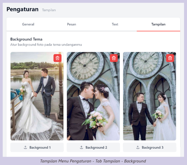 Edit Pengaturan - Tutorial Edit Website Undangan Datengdong - Datengdong