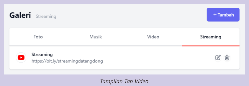 Edit Galeri - Tutorial Edit Website Undangan Datengdong - Datengdong