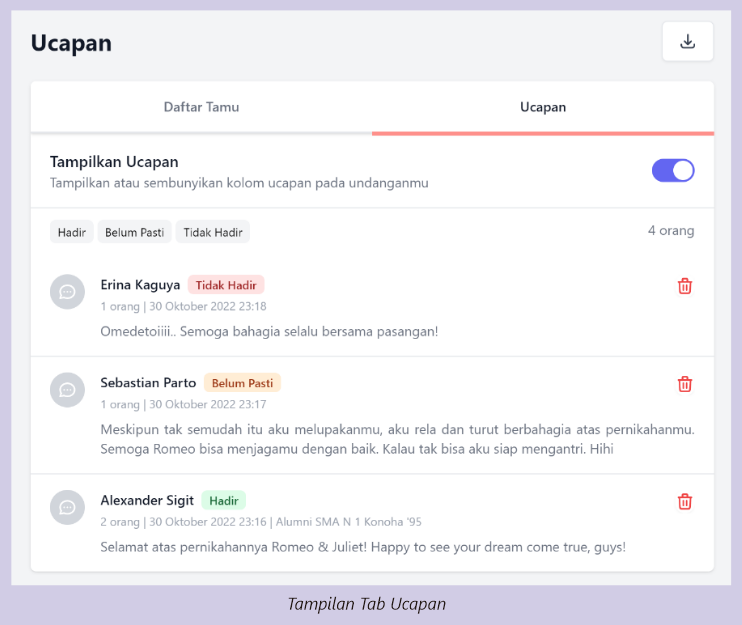 Edit Tamu - Tutorial Edit Website Undangan Datengdong - Datengdong